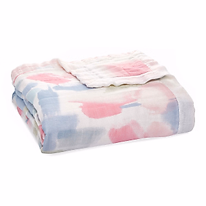 aden + anais Silky Soft Bamboo Viscose Baby Blanket, Crib Bedding for Newborn Baby and Toddler, Nursery Blanket for Boys and Girls, Baby Registry and Shower Gift - Florentine