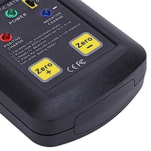 Hand-held Static Meter, Positive & Negative Dual Indicator Tester, 100v-20kv Non-Contact Electrostatic Field Testing Tool for Fiber Yarn Fabric Carpet Board Paper Rubber