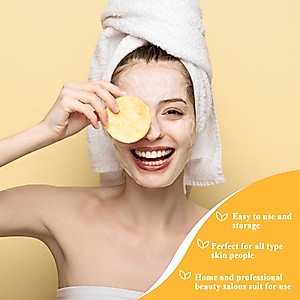 240+1 Count Compressed Facial Sponges, Luxiv Round Face Sponge Professional Compressed Makeup Removal Sponges for Estheticians Wash Face Sponge Compress Exfoliating Spa Pads With Portable Case