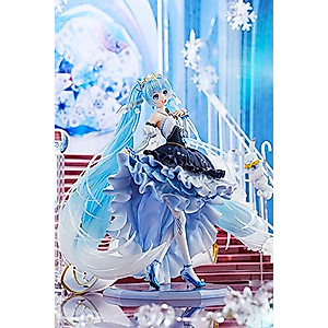 Good Smile Character Vocal Series 01: Hatsune Miku Snow Princess Version 1: 7 Scale PVC Figure,Multicolor,G94134