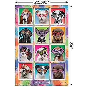 Trends International Keith Kimberlin - Puppies - Sunglasses Wall Poster, 22.375" x 34", Unframed Version