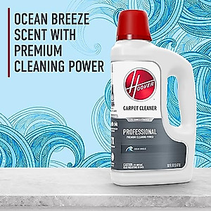 Hoover Prime Professional Deep Cleaning Carpet Shampoo, Concentrated Machine Cleaner Solution, 50 oz Formula, AH31959, White, Package May Vary