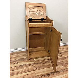 Trash Canister/Hamper in Oak (Light)