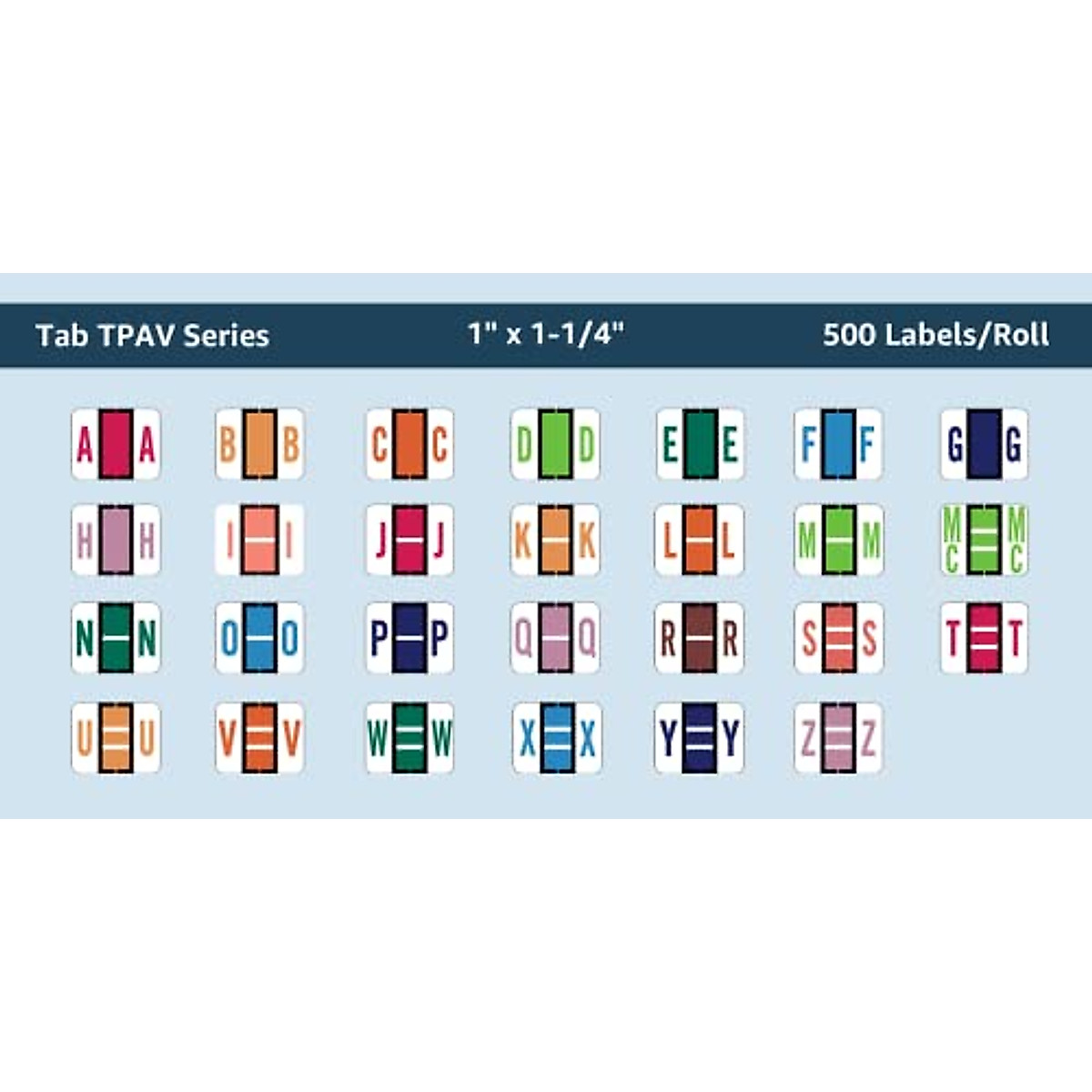 Doctor Stuff - File Folder Labels, Alphabet Letter R, TAB Products - TPAV Series Compatible Alpha Stickers, Brown, 1" x 1-1/4", 500/Roll