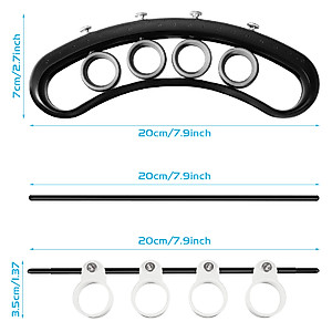 2 Pieces Finger Expander Finger Trainers Multifunctional Finger Expansion Guitar Stretcher Portable Musical Instrument Accessories for Guitar Bass Ukulele Piano Saxophone Beginner