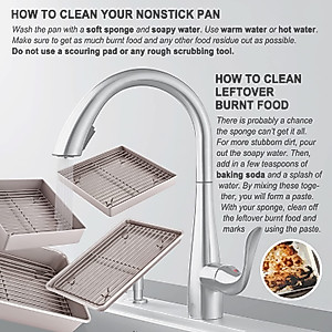 CHEFMADE Roasting Pan with Rack, 13-Inch Non-Stick Rectangular Deep Dish Oven-BBQ Bakeware for Oven Baking 9" x 13" x 2.4" (Champagne Gold)