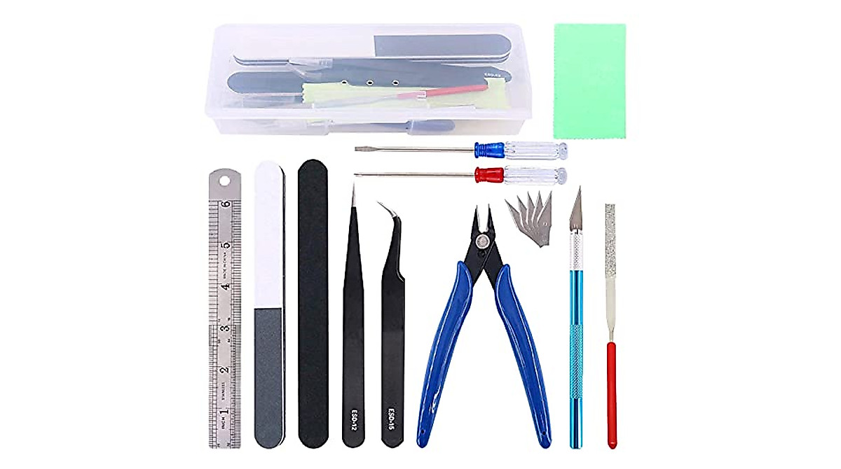 16Pcs Gundam Model Tool Kit | Essential Gunpla Tools Set