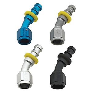Fragola -6AN Push-Lite End 30 Degree - Black
