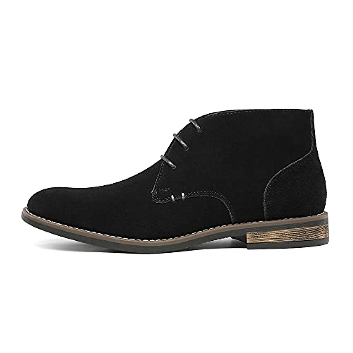 Bruno Marc Men's Black Casual Suede Leather Chukka Dress Boots Lace Up Desert Boots Size 10.5 M US URBAN-01