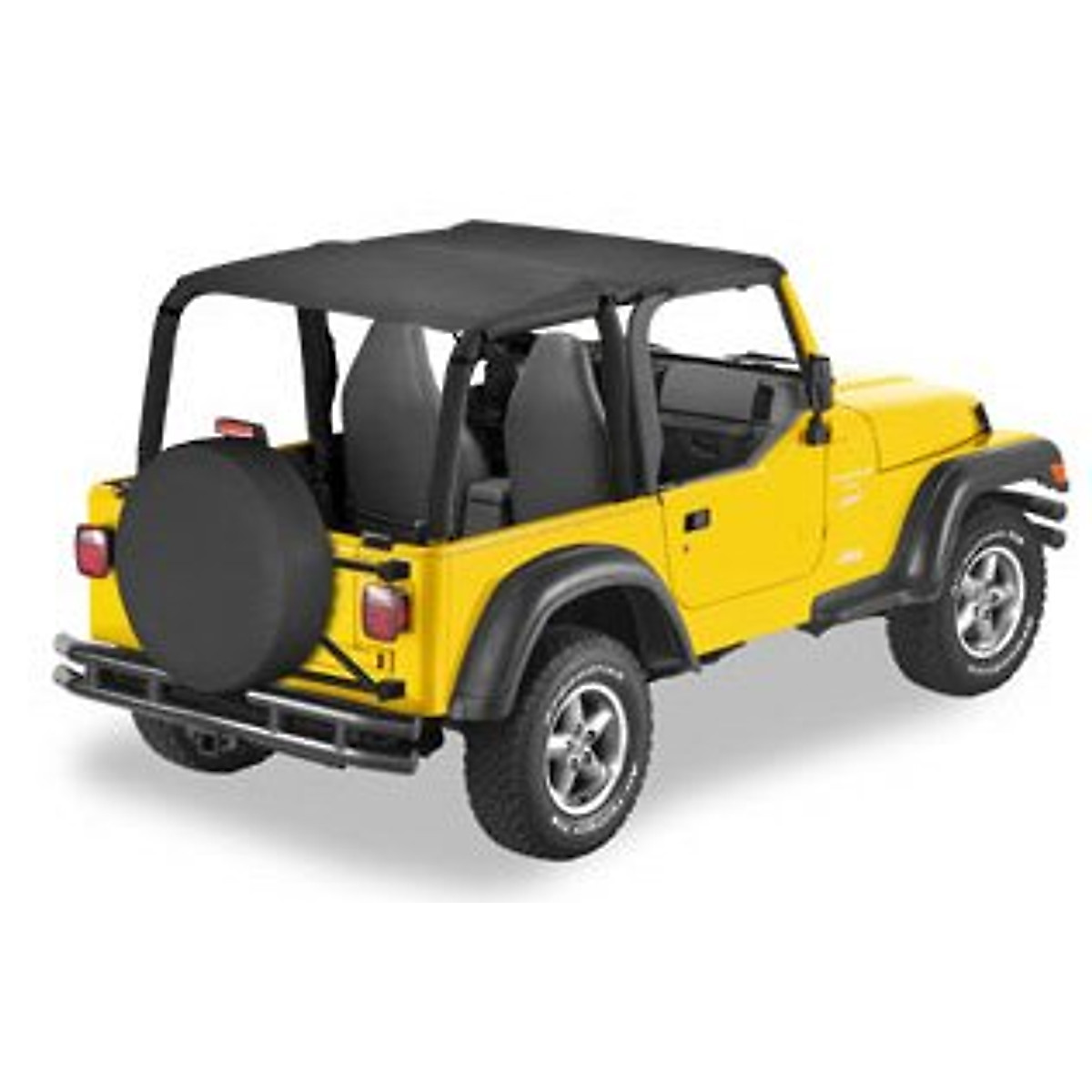 Bestop 5253235 Black Diamond Safari-Style Bikini Top For 2003-2006 Wrangler (Except Unlimited)