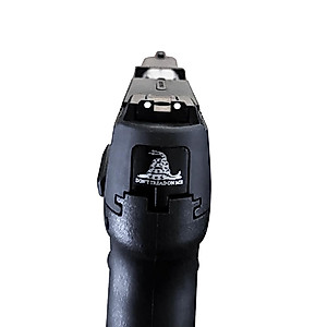 MyGunArts Laser Engraved Anodized Aluminum Rear Cover Slide Back Plate for 9mm .40 Taurus G2C, G3, G3XL, G3C, G2S, G3S, Millennium PT111-G2/PT140 Accessories, Don't Tread On Me