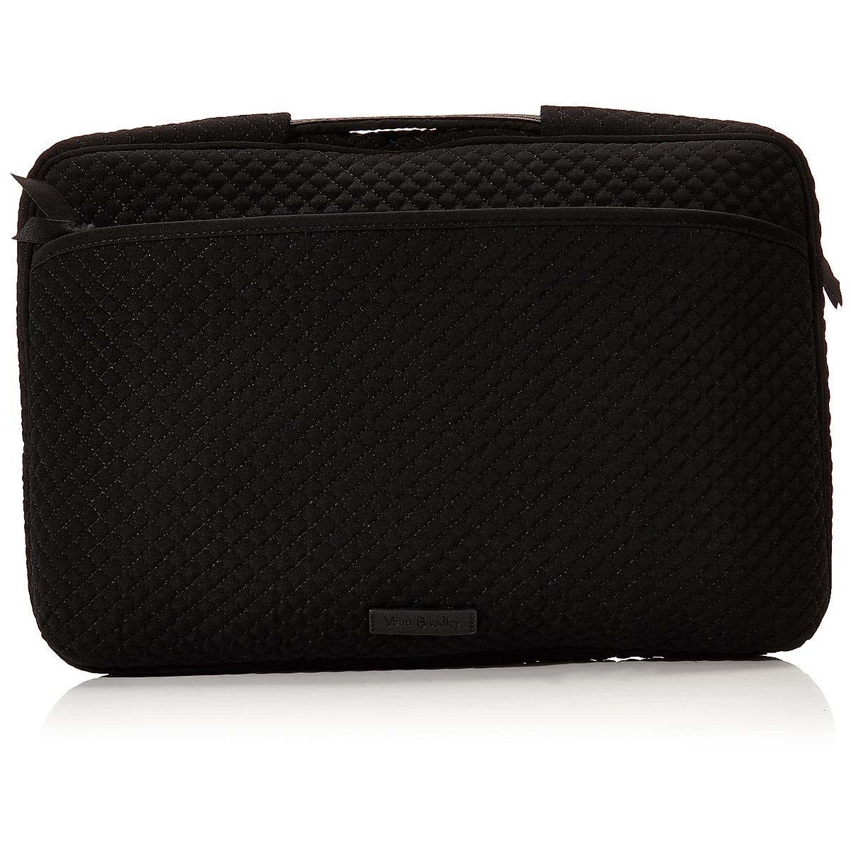 Vera Bradley Women's Microfiber Laptop Organizer, True Black, One Size