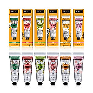 Hand Cream Set, Moisturizer Plant Fragrance Hand Lotions for Hand Care, Hand Lotion Enriched with Plant Essence More Conducive to Repair Anti Aging Anti Chapping, 30ml/Piecse (6 Pack)
