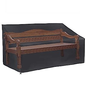 M MAIUS Garden 2/3/4 Seater Bench Cover Waterproof Outdoor Furniture Covers with Durable Oxford Material Extra PVC Coating, Patio Loveseat Cover (3 seat（64L x 26W x 35H）)