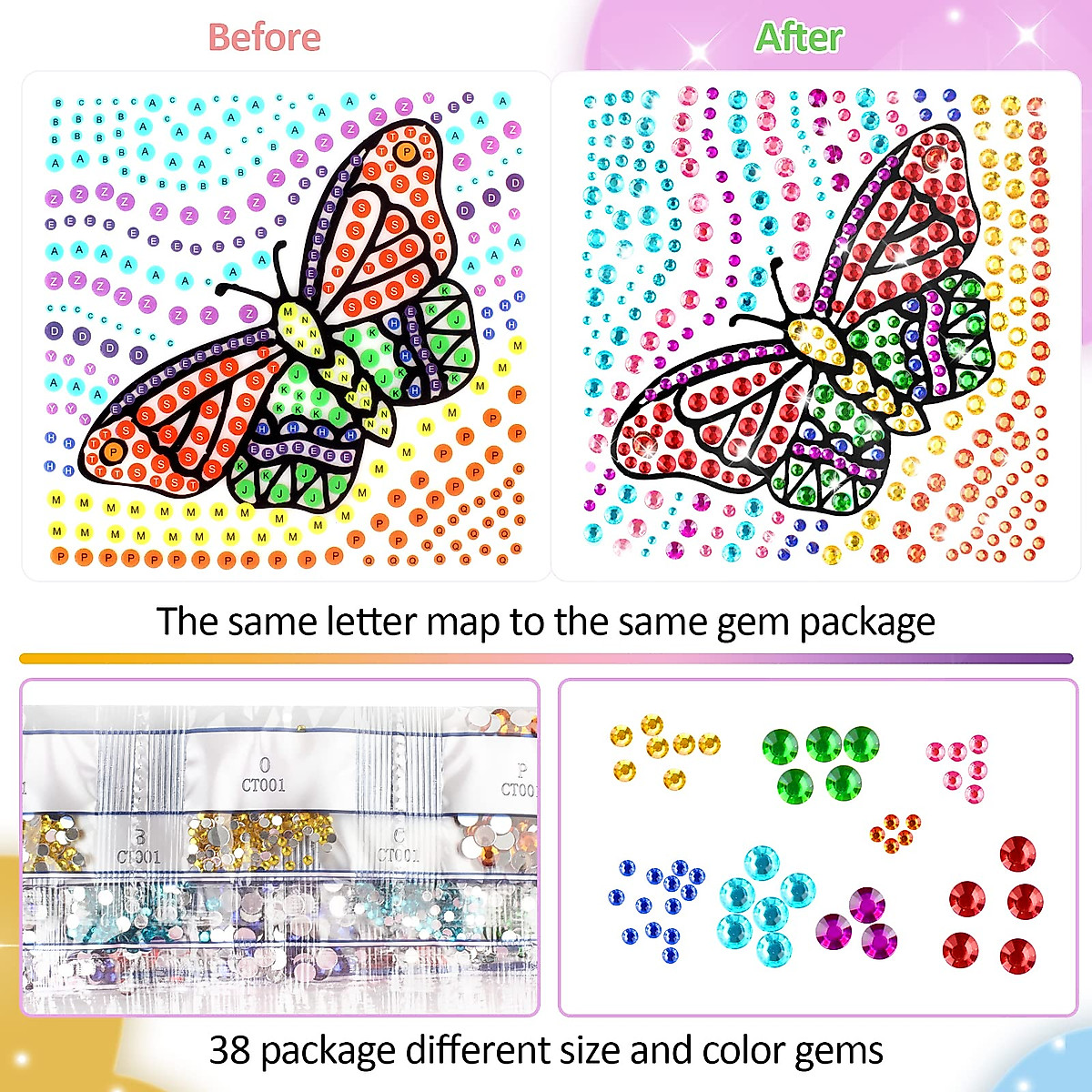RTHPY Arts and Crafts for Kids Ages 8-12 & 6-8, Window Suncatcher Diamond Painting Kits by Numbers for Girl Ages 7 9 11 Year Old Gem Art for Kids Ages 9-12 Birthday Gift Idea for Teens (Nature)