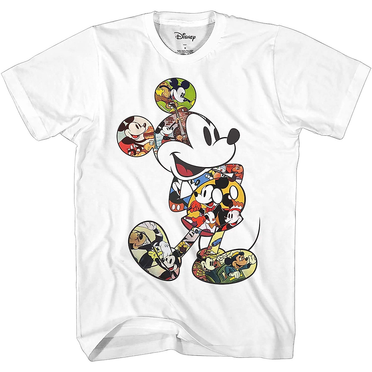 Disney Mickey Mouse Scene Me T-Shirt for Men Adult Graphic Tshirt Men's Tee Gift Merch Women Apparel Clothes Stuff Novelty Vintage (Large)