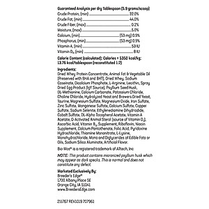 Breeder's Edge Foster Care Feline - Powdered Milk Replacer - for Kittens & Cats - 4.5 LB