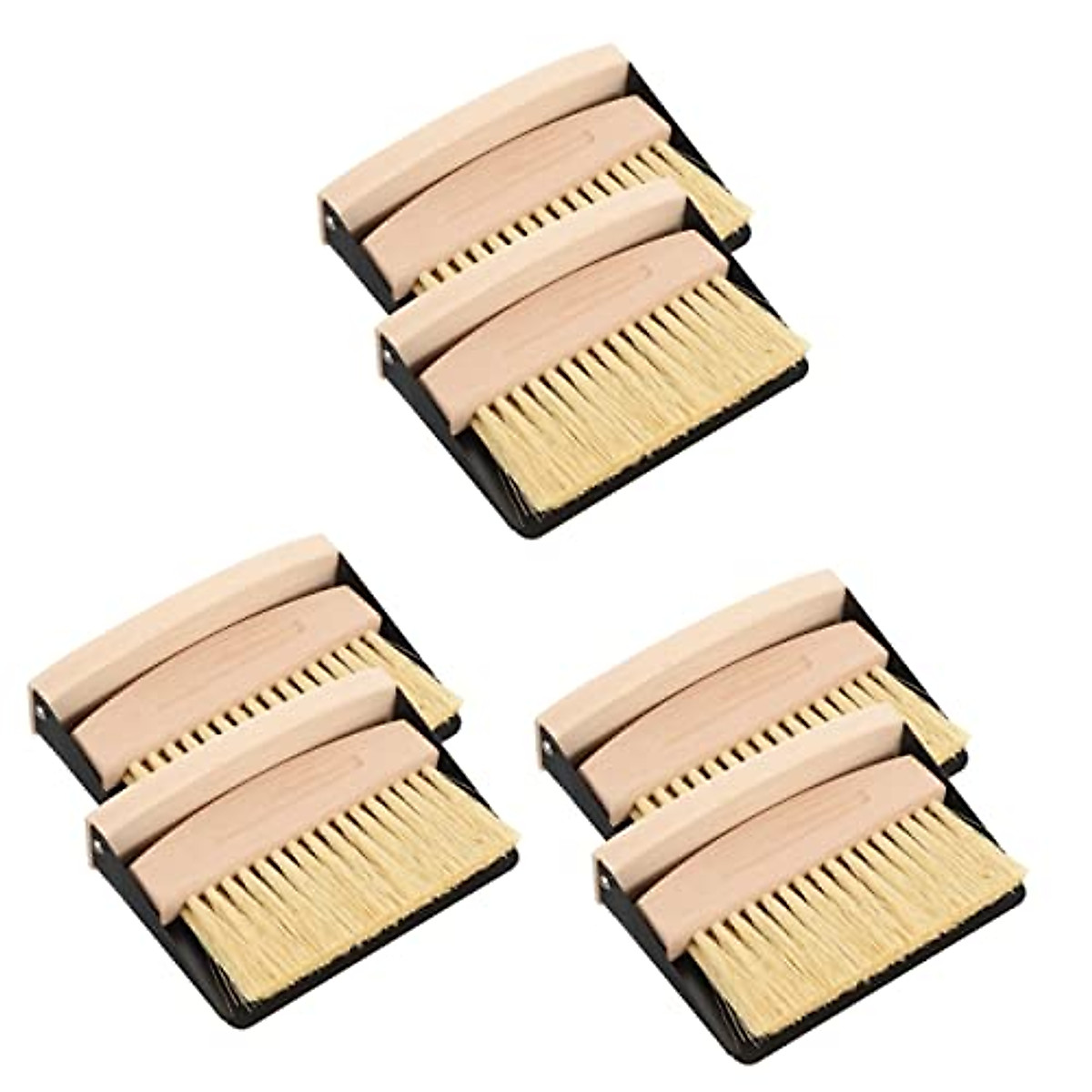 Kisangel 6 Sets Small Desktop Broom car Cleaning goo Multi Function Cleaning Brush Multi Functional Cleaning Brush car Broom car Cleaning car Vent Cleaner Mini Iron dust Collector