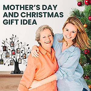 Maypes Family Picture Frame Set of 8, Best Gift & Boho Wall Decor, Family Tree, Hanging Picture Frames Ornaments 2x3 (4 Vertical & 4 Horizontal)