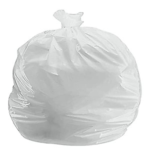 Plasticplace 13 Gallon Trash Bags 0.7 Mil │ Value Line White Garbage Can Liners │ 23.5"x28 (180 Count)