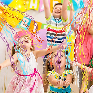 Arrowbash 48 Pcs Confetti Poppers Hand Throw Streamer Poppers No Mess Paper Cracker for Christmas Holiday Birthday Wedding New Years Party Reception Graduation Send off Celebration(Multicolor)