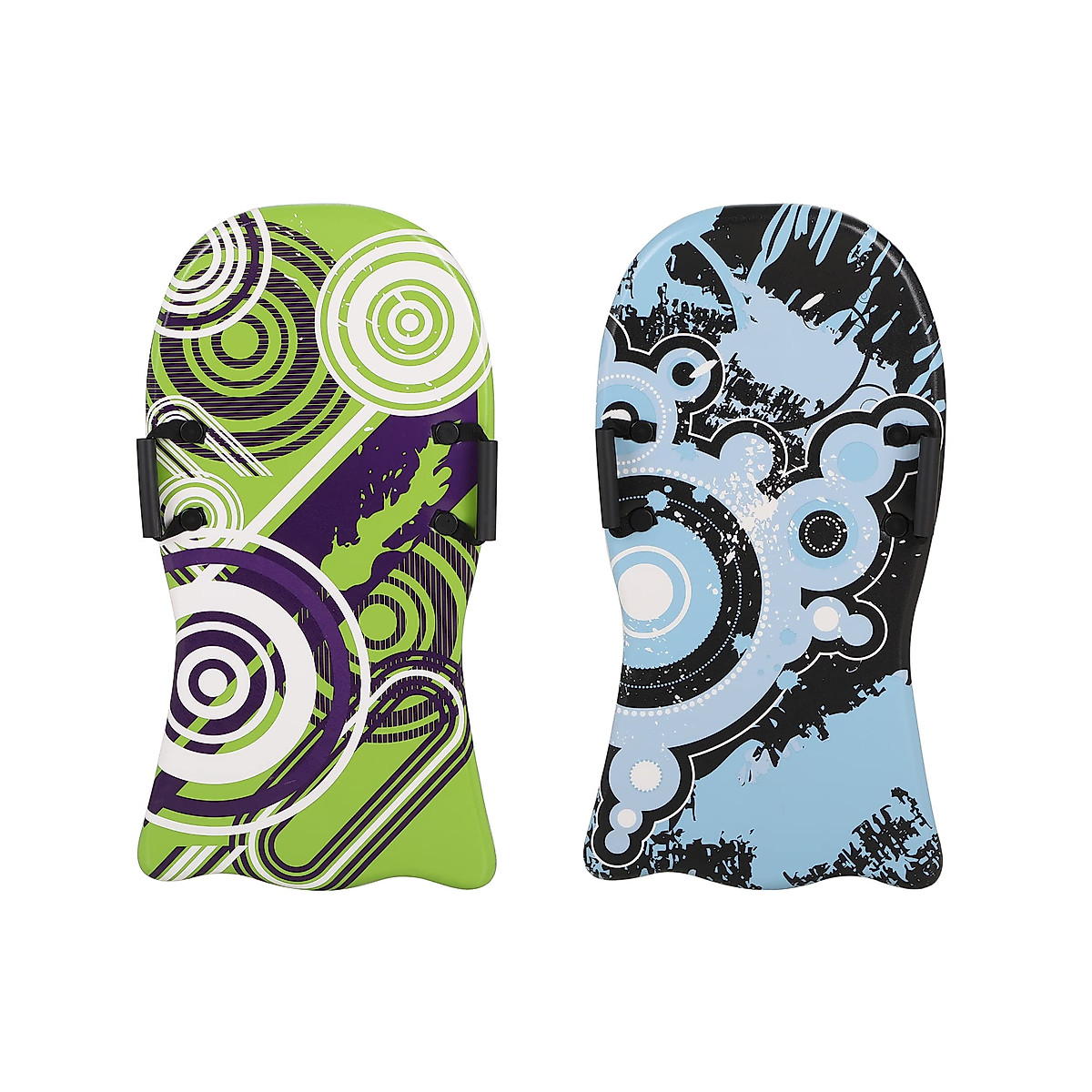 ALPHA CAMP 36" Snow Sled Premium Recreational Winter Foam Snow Sled with Tow Rope and Handles 2 PACKS