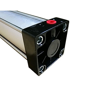 INTBUYING Air Cylinder Pneumatic Buffer Standard Cylinder Aluminum Alloy Magnetic Rod Dual Action Single Rod- SC 80 x 1000 PT Bore:3" Stroke:40"