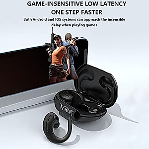 Wireless Earbuds Bluetooth 5.3 in-Ear High Sound Quality Light-Weight Earbuds Built-in Microphone,Waterproof Immersive Premium Sound Headset with Charging Case for Sports Open Ear Headset (Black)