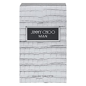 JIMMY CHOO Man Eau de Toilette - Long Lasting Fragrance with notes of Lavender, Pineapple Leaf & Patchouli - Sweet & Musky - 3.3 fl. oz.