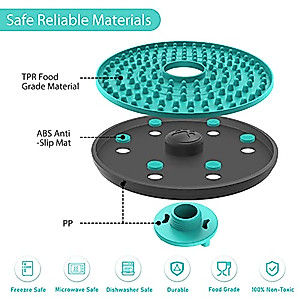 Lick Mat for Dogs, Dog Crate Lick Pads Slow Feeder, Lick Pad Crate Training Toy Crate Lick Plate,Very Suitable Peanut Butter, Treats Yogurt, Bolognese, for Boredom and Anxiety Relief Licking Pad