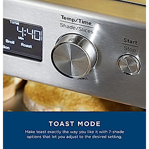 GE Digital Air Fryer Toaster Oven + Accessory Set | Convection Toaster with 8 Cook Modes | Large Capacity Oven - Fits 12" Pizza | Countertop Kitchen Essentials | Stainless Steel