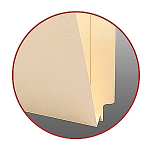 Smead End Tab File Folder, Reinforced Straight-Cut Tab, 1-1/2" Expansion, Letter Size, Manila, 50 per Box (24275)