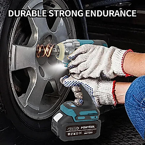 POHYEOL Brushless Impact Wrench 1/2 Inch Chuck,Max Torque 320N.m Cordless Impact Wrench 235ft-lbs,Impact Gun for Car