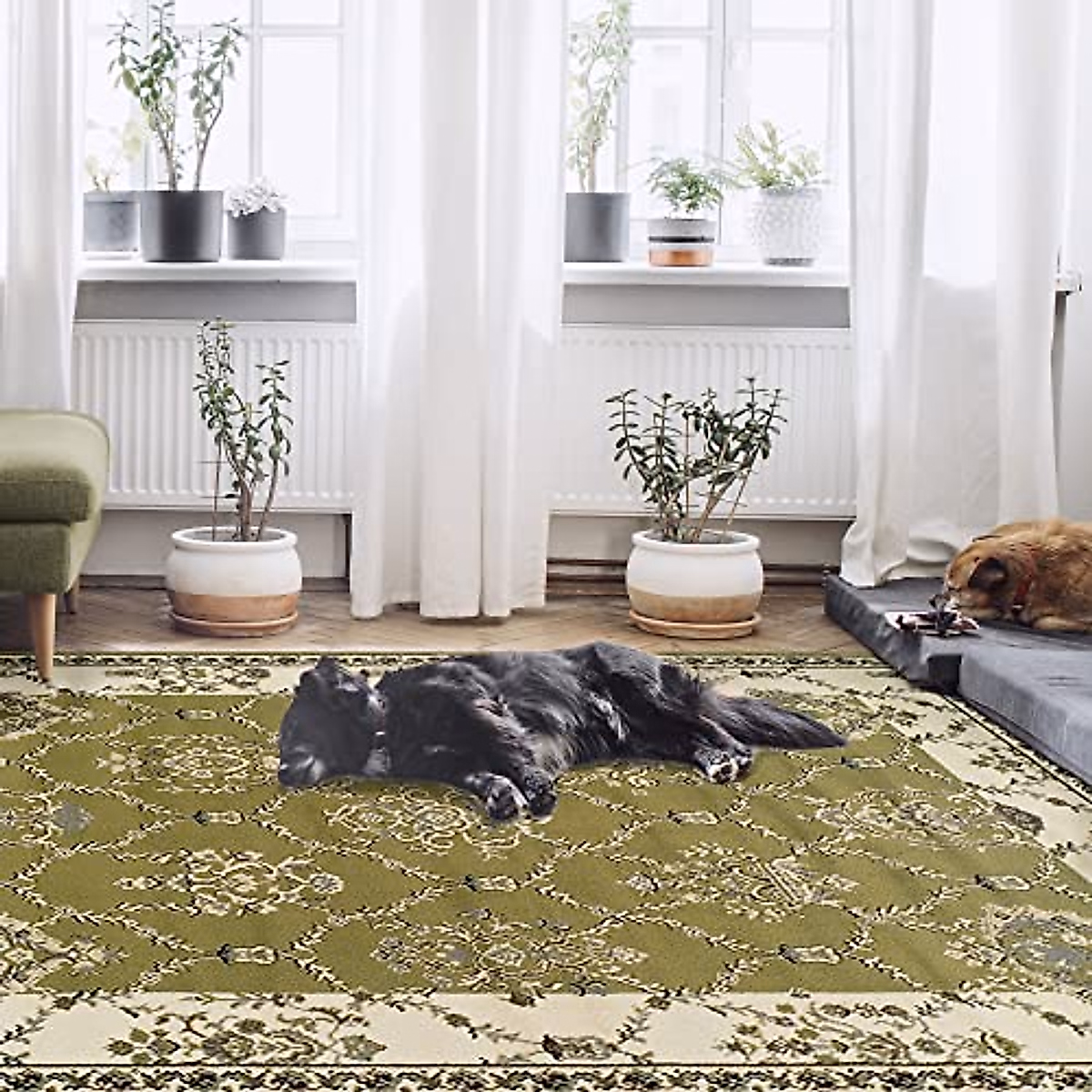 SUPERIOR 5X8RUG-STRATTON Rug-Stratton-Poly Area Rug, 5' x 8'