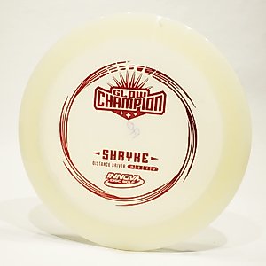 Innova Shryke (Glow Champion) Distance Driver Golf Disc, Pick Weight/Color [Stamp & Exact Color May Vary] White 173-175 Grams