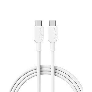 Anker 310 USB C Cable(60W, 6FT), Type C Fast Charging Cord for Samsung Galaxy S23, iPad Air 4, MacBook Pro 2021, Switch (USB 2.0, White)