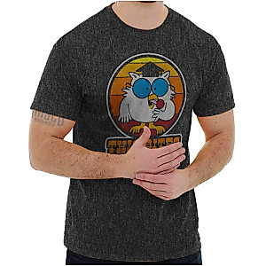 This Bites Funny Mr Owl Tootsie Pop Graphic T Shirt Men or Women Dark Heather