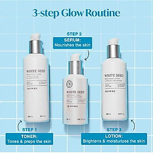 The Face Shop White Seed Brightening Toner | White Lupin Seed | White Daisy| Niacinamide | Moisturizing | Brightening