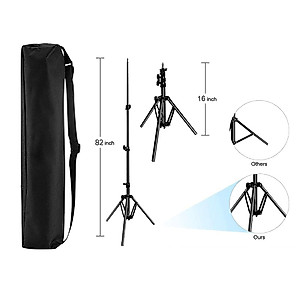 MeeA 82 Inch Tall Extendable Tripod Compatible with Most Cell Phones, DSLRs, Digital Cameras for Selfie and Live Video Travel, Broadcasting/Streaming/vlogging. Black