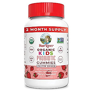 Liquid Morning Multivitamin Raspberry Kids & Probiotic USDA Organic Gummies Bundle by MaryRuth's | Immune Support | Kids Digestive & Gut Health Supplement for Men, Women & Kids