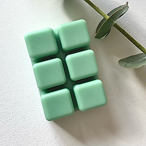 Jarful House Aromatherapy Wax Melts Just Breathe, Relaxing Fresh Scent Eucalyptus Lemon Mint Wax Cubes, Coconut Tarts, Stocking Stuffer Gift