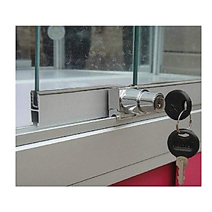 Cabinet Drawer Cam Lock,Vivarium lockGlass Sliding Door Lock Display Cabinet Door Lock Glass Cabinet Lock Window Lock Glass Sliding Lock / 2 Pack-Unlock