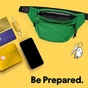 DALIX Fanny Pack w/ 3 Pockets Traveling Concealment Pouch Airport Money Bag (Green)