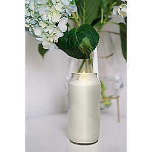 Hyoola 9 Day White Prayer Candle in Glass Jar- 1 Pack - Memory Candle for Religious, Memorial, Vigil and Emergency - 100% Vegetable Oil Wax