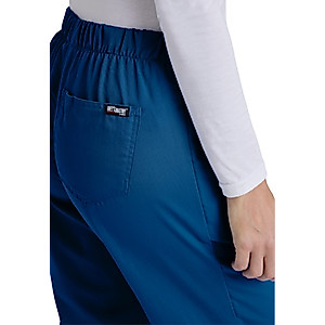 Grey's Anatomy Women's Junior-Fit Five-Pocket Drawstring Scrub Pant - X-Large - Indigo