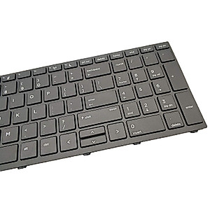 Sierra Blackmon US Layout Notebook Keyboard for HP ProBook 450 G5/455 G5/470 G5 Series, Black, No Backlight, 9z.nefsq.001 nsk-xk0sq 450 G5