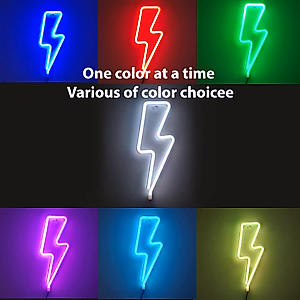 Neon Sign Rgb Lighting with Control Light Usb Charging Battery Kids Bed room Light Wall Decor Room Accessories for Teen Boys Girls, Great for Party, Birthday