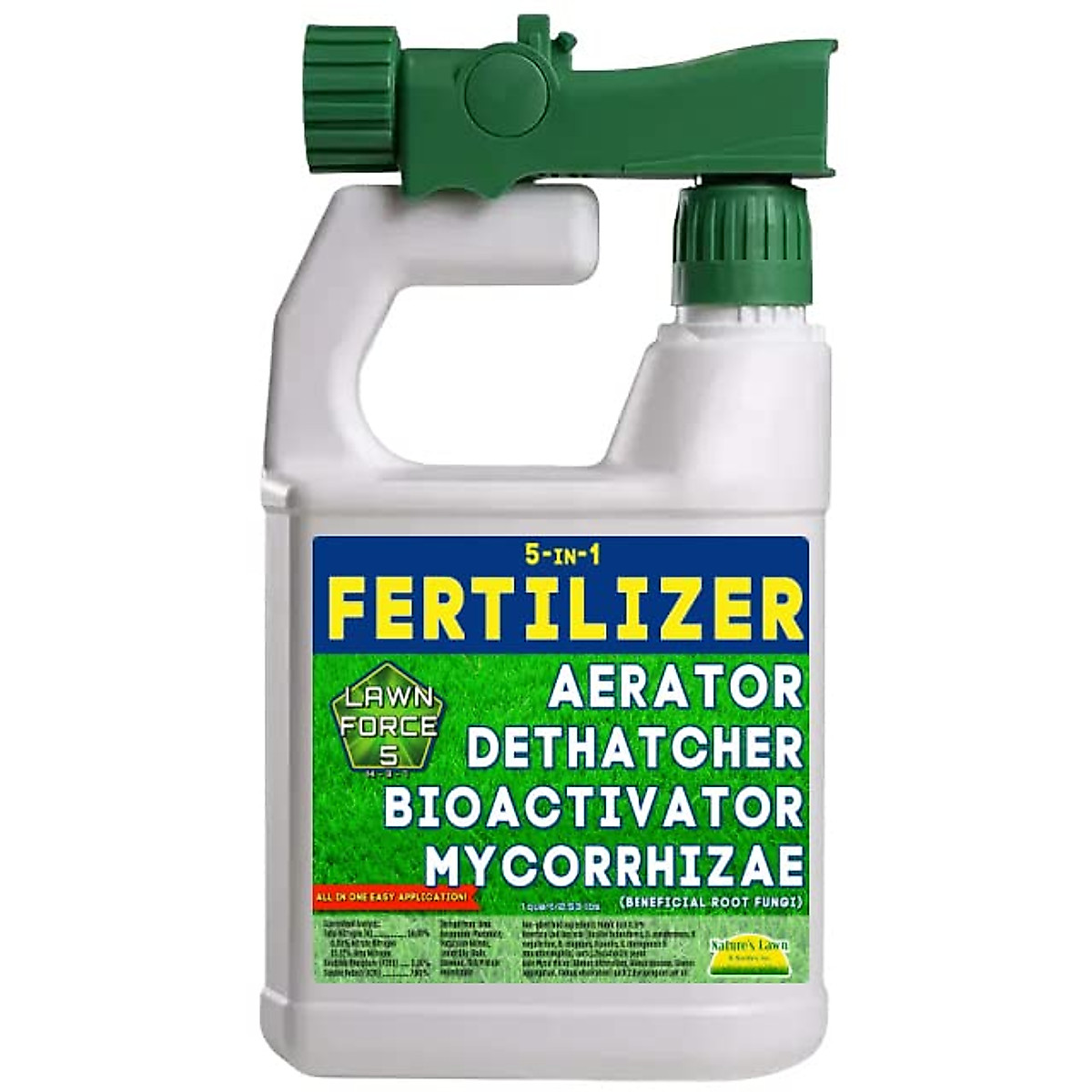 Lawn Force 5 Liquid Fertilizer & Lawn Care Kit | Safe for Pets & All Grass