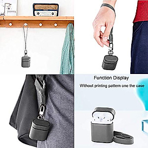 Luxury PU Leather Stand Protective Shockproof Cover Case Compatible with AirPods 1 & New Airpods 2 - Pinky Dachshund Pattern