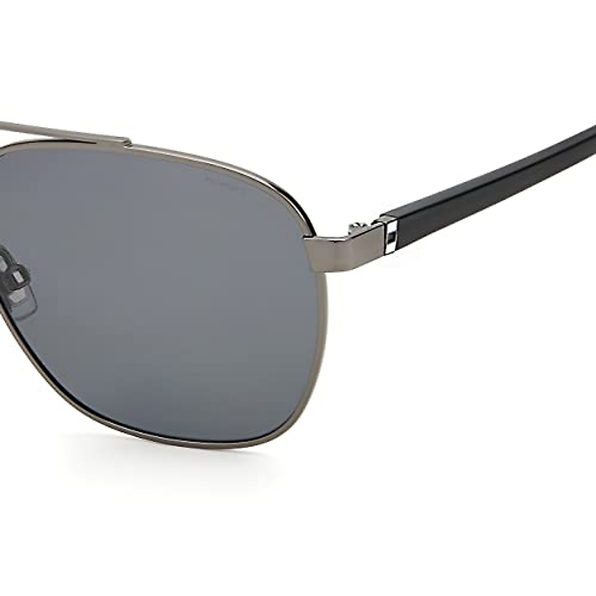 Fossil Men's Male Sunglasses Style FOS 3111/G/S Pilot, Dark Ruthenium/Polarized Gray, 57mm, 18mm